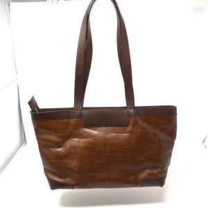 Falor | Bags | Falor Brown Leather Tote Purse Made In Italy | Poshmark